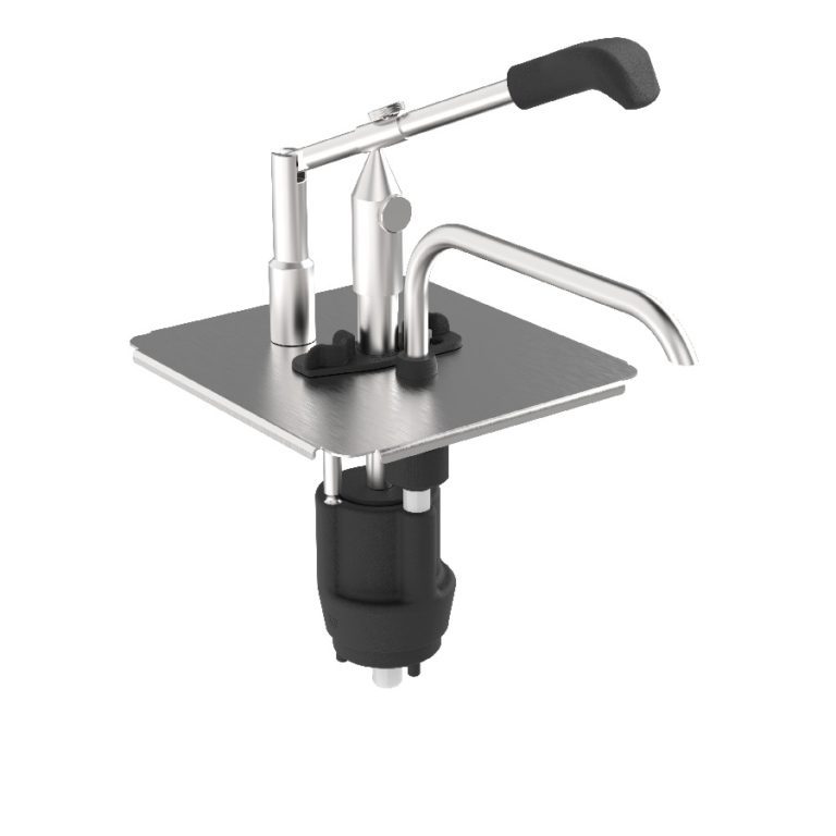 Serve Toppings with Ease | Lever-Action Pump: Food Pan